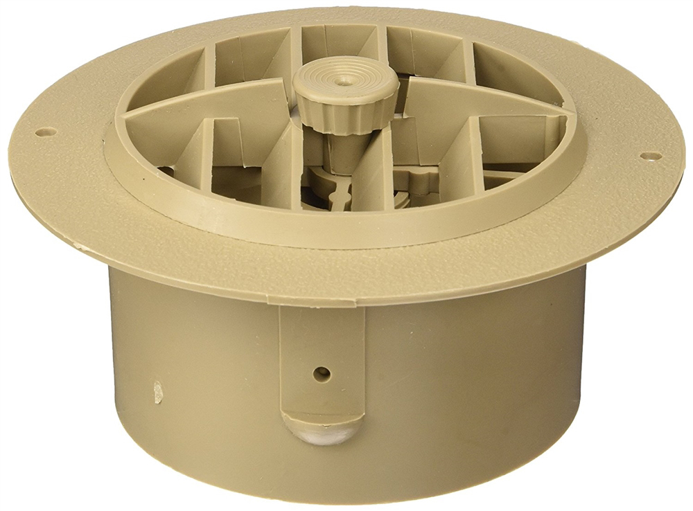 4" Rotaire Eave Vent w/Screen Brown Walnut- Rogers Supply