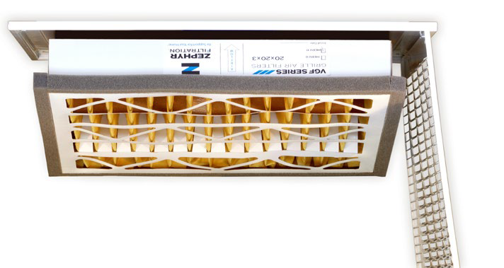 M11316253 Zephyr 16x25x3 MERV 11 Pleated Return Air Grille Filter ...
