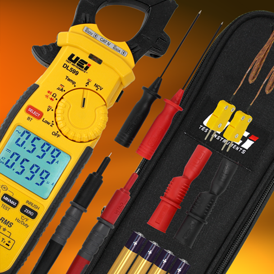 DL599 UEi Test Instruments Wireless TRMS Clamp Meter w/ 3-Phase ...