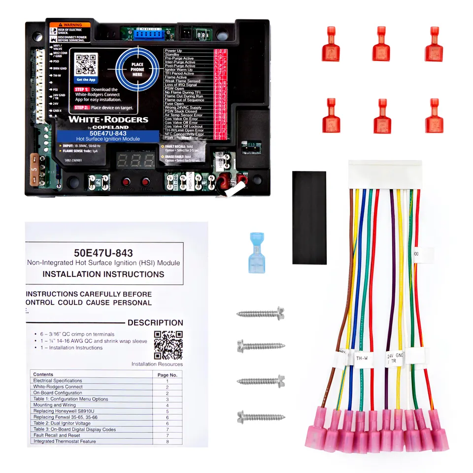 50E47U-843 White-Rodgers Universal Hot Surface Ignition Module- Rogers ...