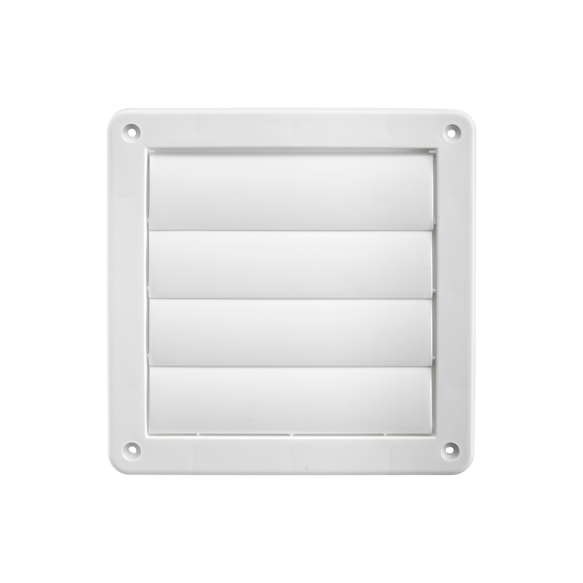 361WS Lambro 6 inch White Plastic Exhaust Wall Vent- Rogers Supply