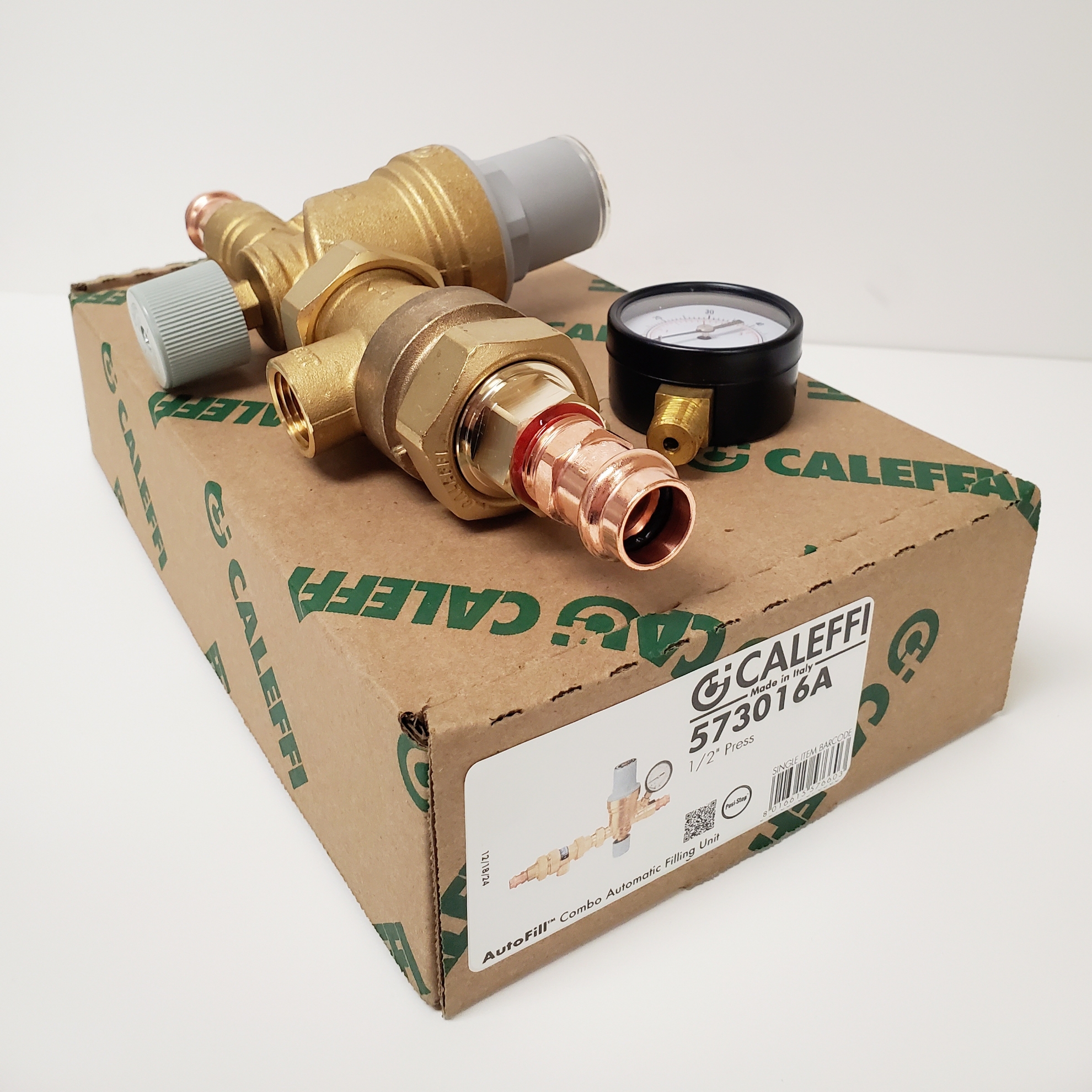 573016A Caleffi 1/2" 573 Backflow Preventer, Press- Rogers Supply